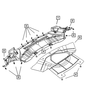 2011-2013 Dodge Challenger Front Belly Pan 68060070AB | Mopar eStore