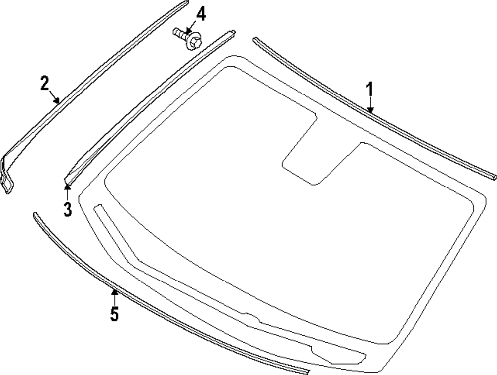 2021-2025 Genesis Bracket W S Molding Mtg Left-hand 86137-T1000 ...