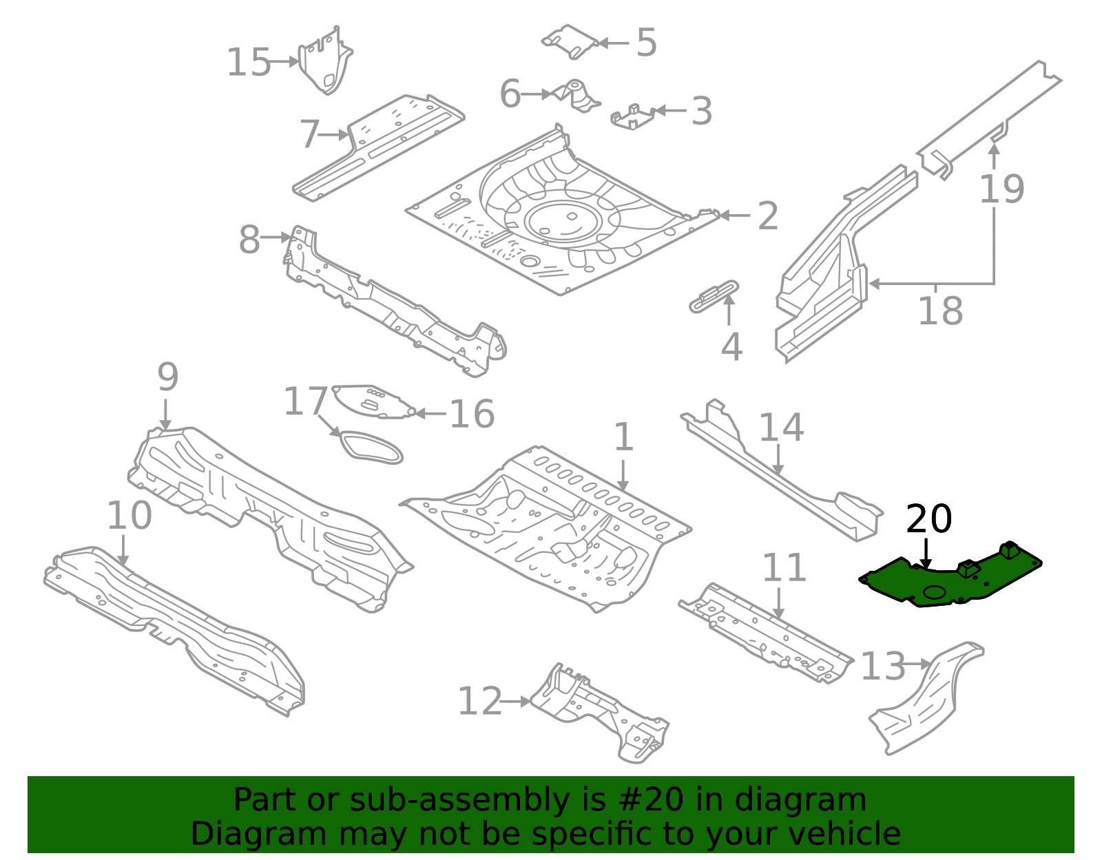 74818-6LB1A - 2020-2025 Nissan Sentra - Under Cover | Anicra Nissan Parts