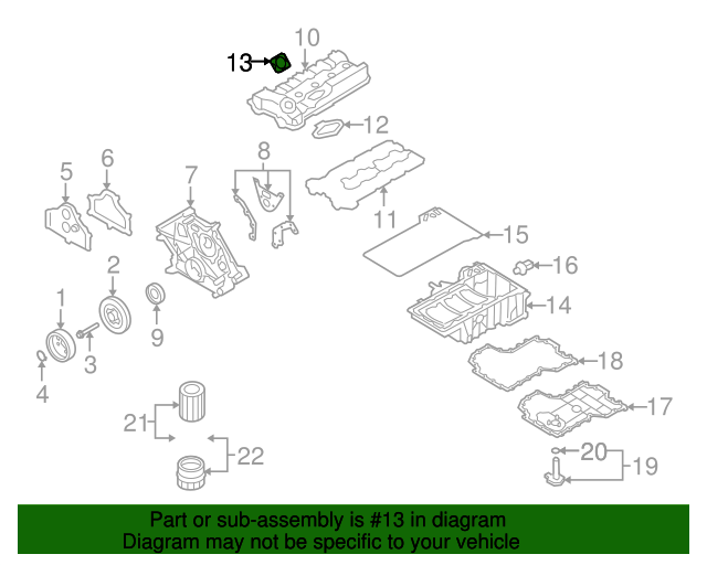 11-12-7-832-157 - Engine Oil Filler Cap 2001-2014 BMW | AutoNationParts.com
