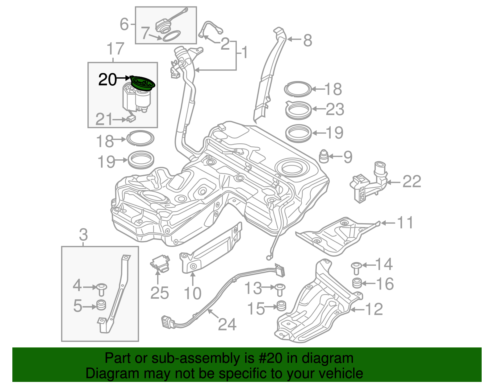 2012-2018 Audi Fuel Filter 4G0-201-317-B | OEM Parts Online