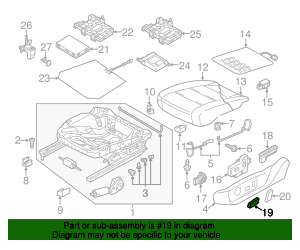 2011-2023 Volkswagen Knob 7P6-959-816-A-QWA | VW Direct Parts
