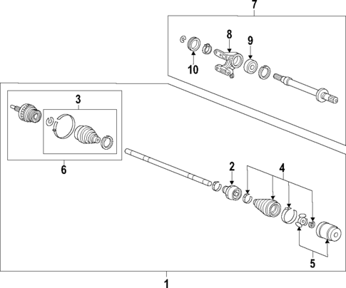 Axle Shafts & Joints for 2003 Honda Element | OEM Parts Online