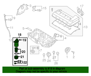 2007-2010 Audi Q7 Oil Filter Housing 03H-115-403-J | Audi USA Parts