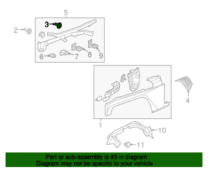 2018-2021 Jeep Fender Nut 6513135AA | TascaParts.com