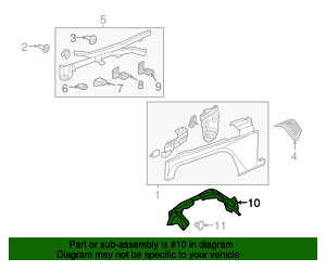 2020-2023 Jeep Fender Liner 68469509AC | AutoNationParts.com