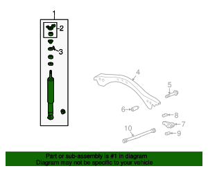 1999-2007 Lexus LX470 Shock Absorber 48510-69127 | OEM Parts Online