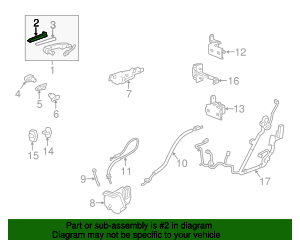 2015-2022 Cadillac Primed Front Side Door Outside Handle Molding ...