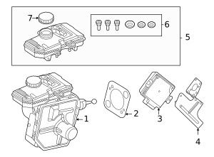 Genuine BMW 34-51-9-504-021 | Brake Master Cylinder Reservoir | FREE ...