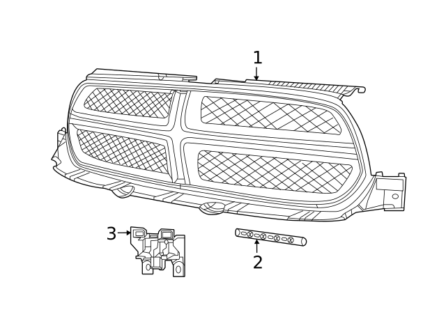 2011-2013 Dodge Durango Grille 57010709AJ | TascaParts.com
