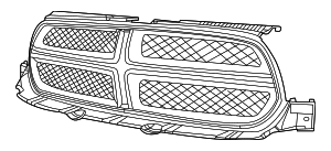 2011-2013 Dodge Durango Grille 57010709AJ | TascaParts.com