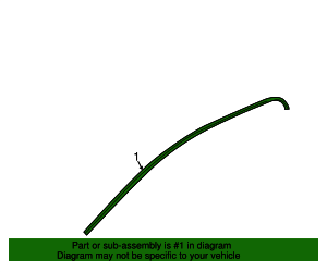 68289834AC - Roof Molding Right - 2017-2020 Mopar | Mopar Parts Canada