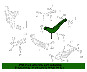 2016-2024 GM Rear Driver Side Suspension Adjust Link 84149391 GM ...