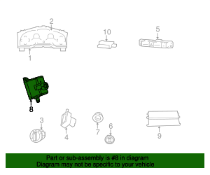2010-2016 Mopar Wireless Ignition Node Rec 68105738af | TascaParts.com
