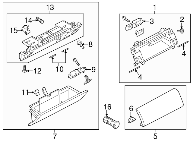 2016-2022 Land Rover Range Rover Glove Box Assembly LR084591 | OEM ...