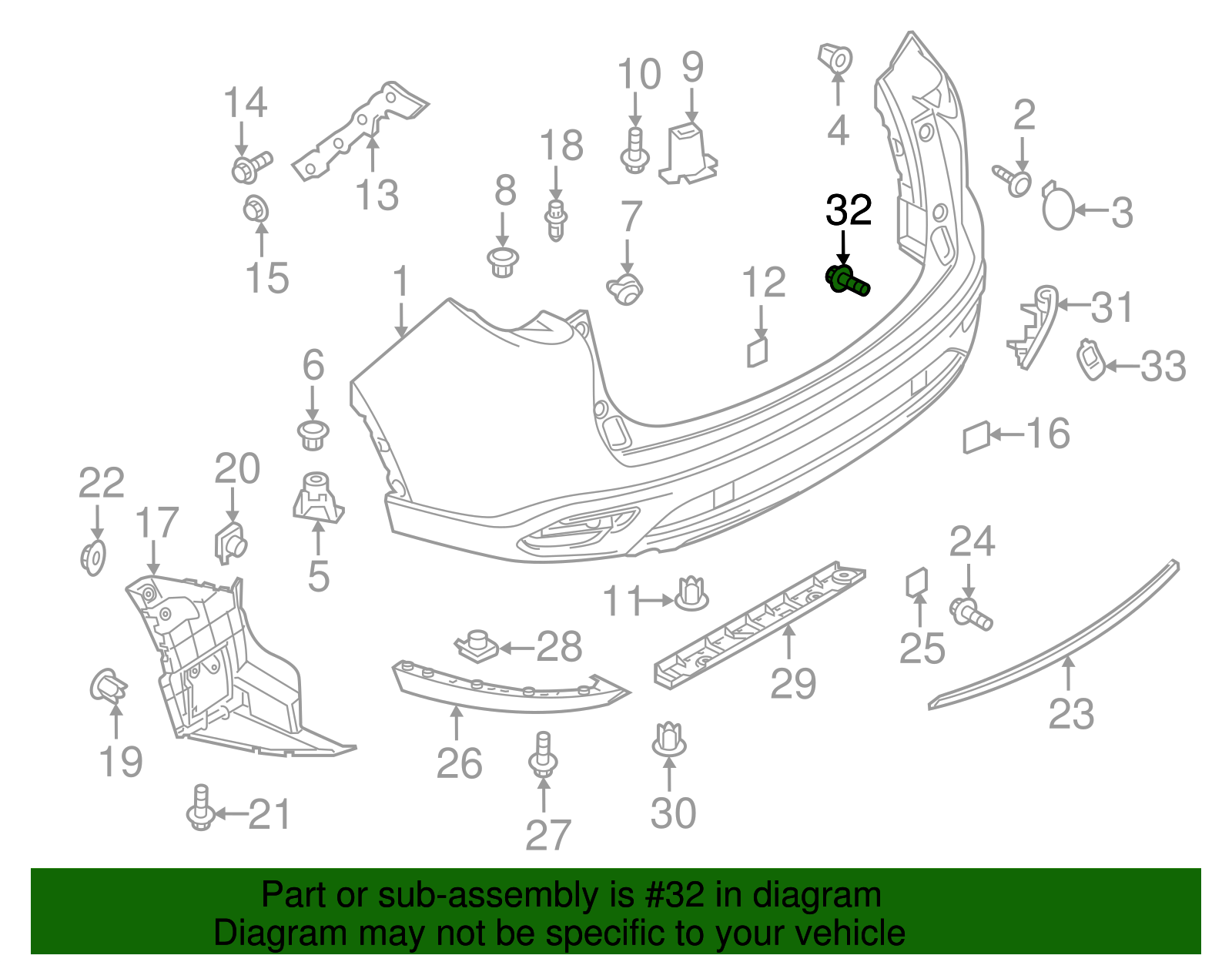 2004-2023 Mazda High Mount Lamp Screw 9973-50-512B | RealMazdaParts.com