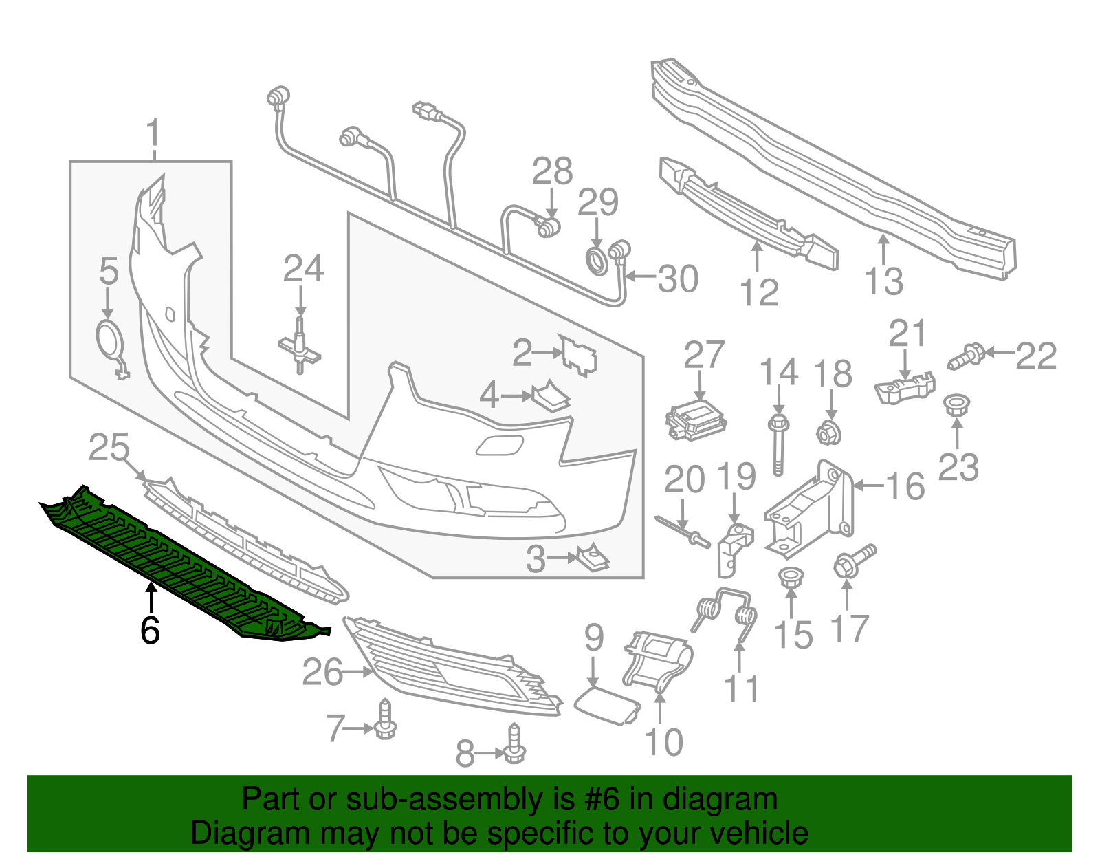 2013-2016 Audi Lower Plate 8K0-807-611-B | Audi USA Parts