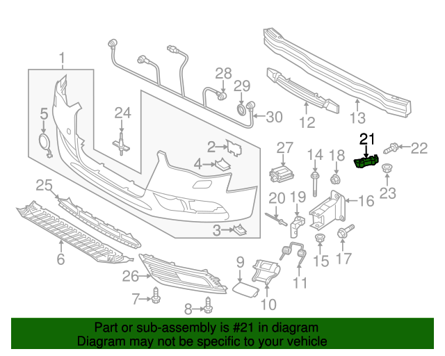 2013-2016 Audi Guide 8K0-807-284-H | Audi USA Parts