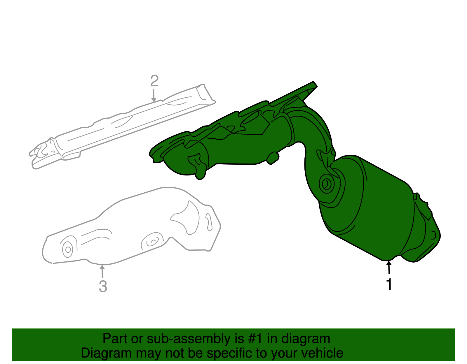 2007-2017 Lexus LS460 Exhaust Manifold 17104-38020 | OEM Parts Online