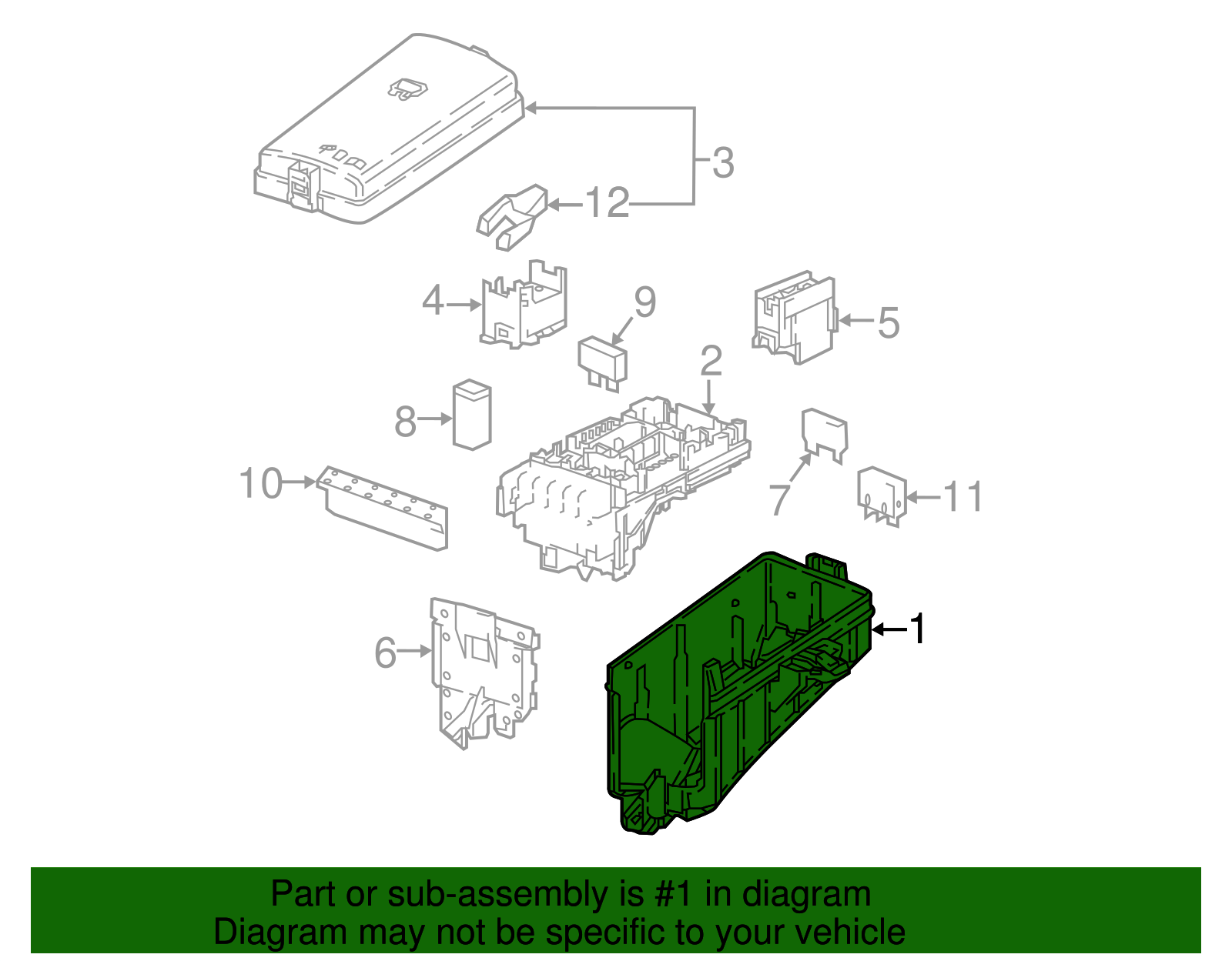 2024-2025 Volkswagen Atlas Fuse & Relay Box 5R3-907-361 | OEM Parts Online