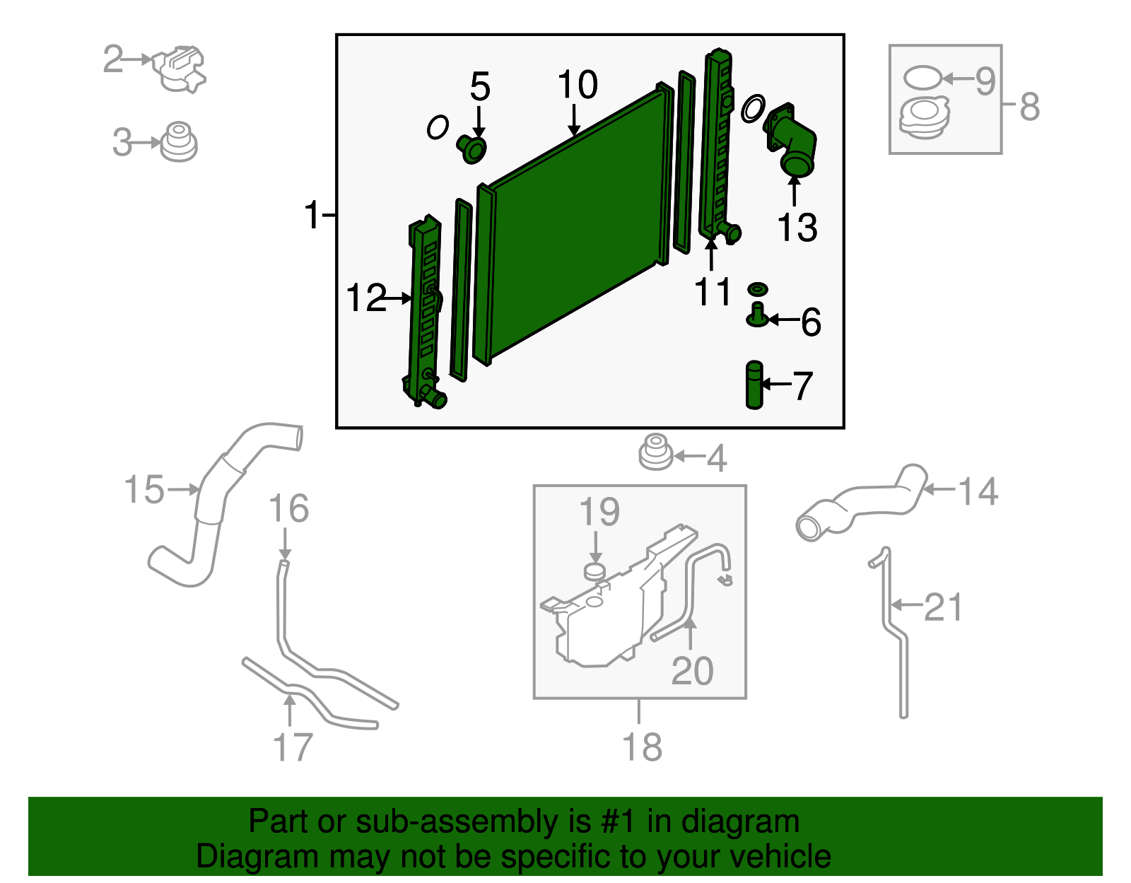 2008-2017 Infiniti Radiator Assembly 21460-1UR0A | Infiniti Parts USA