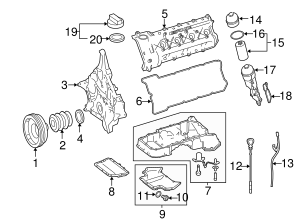 156-010-03-01 - Oil Pan 2012-2015 Mercedes-Benz C 63 AMG® | Mercedes ...