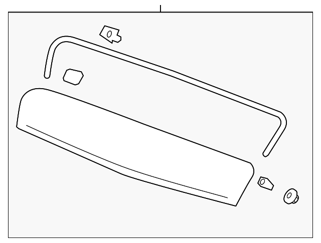 2016-2017 GMC Terrain Hood Front Molding 19433468 | Paradise GM Parts