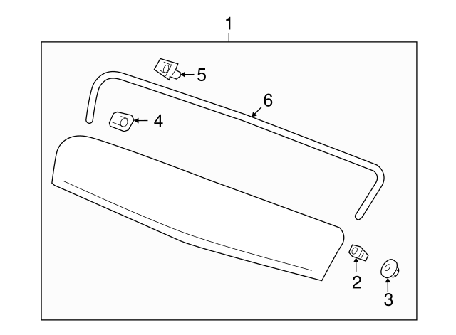 19433469 - Hood Front Molding 2010-2015 GMC Terrain | AutoNationParts.com