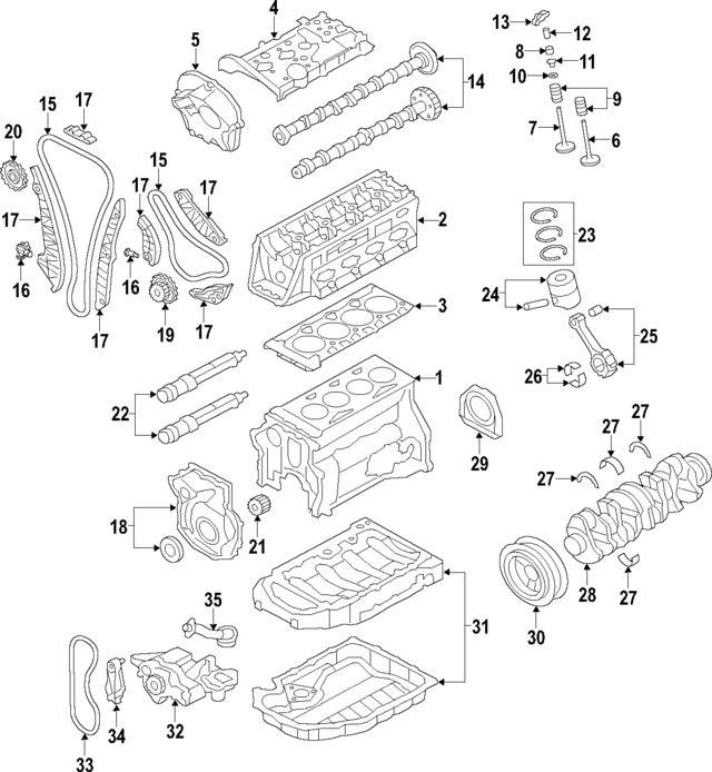 Audi OEM Engine Camshaft Part# 06H-109-022-BB | OEM Vehicle Parts