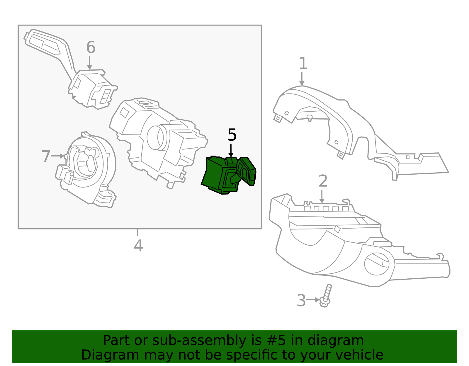 2020-2025 Ford Motorcraft™ Wiper Switch SW-8455 | AutoNationParts.com
