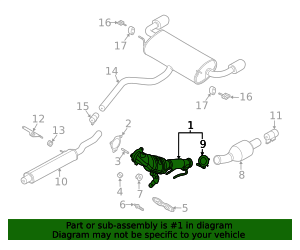 2020-2024 Ford Catalytic Converter LX6Z-5E212-C | Varsity Ford