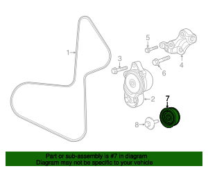 2008-2021 Mopar Accessory Drive Belt Idler Pulley 4627851aa ...
