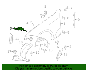 Genuine BMW 41-00-9-466-092 | Fender Upper Bracket | FREE Shipping on ...