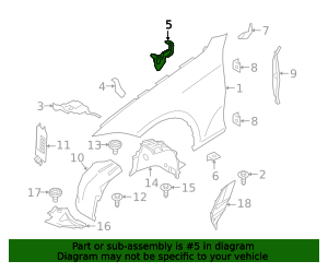 41-00-9-466-087 - Side panel bracket, front left 3 2021-2024 BMW ...
