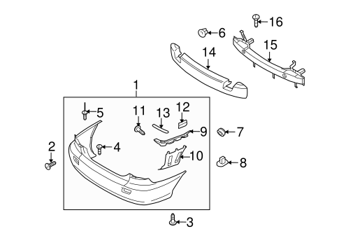 Bumper & Components - Front for 2005 Kia Rio | Kia.Parts Store
