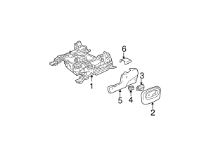 2002-2004 GM Chevy Trailblazer & GMC Envoy Driver Side Power Seat Cover ...