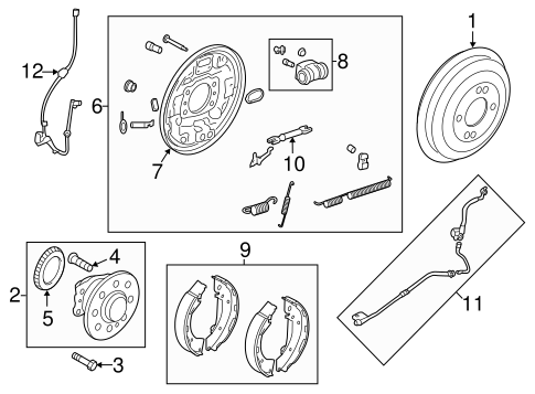 Rear Brakes for 2019 Hyundai Accent | Hyundai OEM Parts Direct