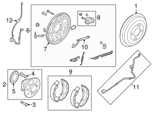 2018-2022 Hyundai Accent Brake Shoes 58350-H9A00 | OEM Parts Online