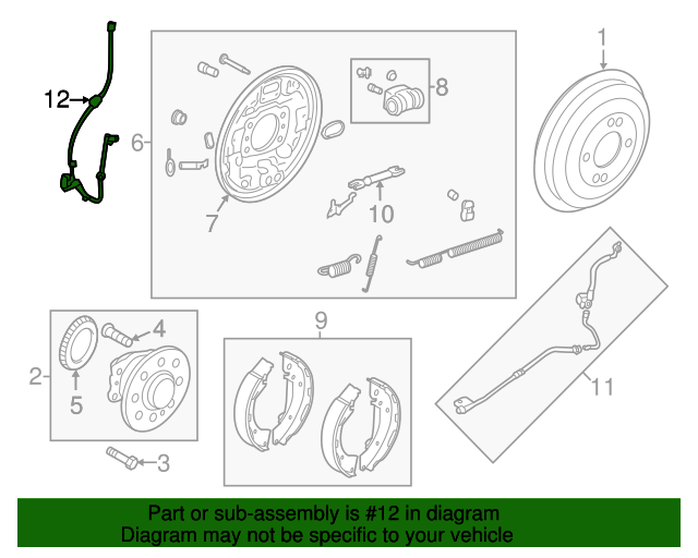 2018-2022 Hyundai Accent Rear Speed Sensor 91920-H9300 | OEM Parts Online