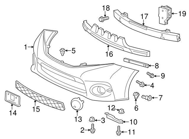 2015-2017 Toyota Sienna Spacer 57208-08010 | Toyota Parts