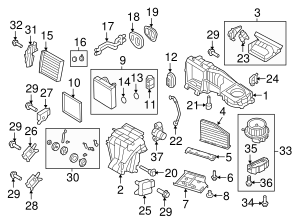 2009-2018 Volkswagen Heater Core 1K0-819-031-E | OEM Parts Online