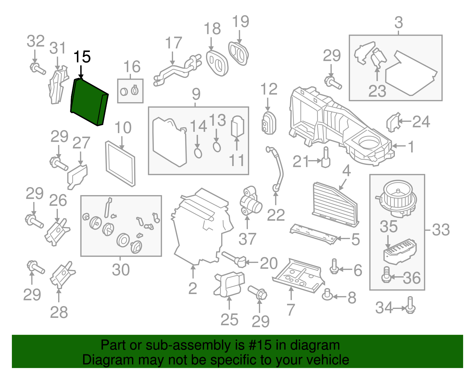2006-2018 Volkswagen Heater Core 3C0-819-031-A | vwpartscenter
