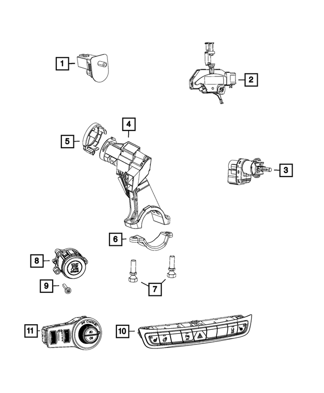 2018-2022 Mopar Headlamp Switch 6SV51LXHAA | Mopar eStore