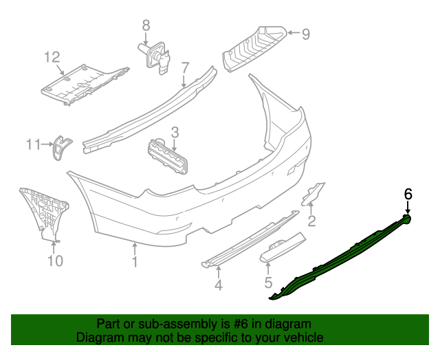 51127897215 - 2006-2010 BMW M5 Lower Trim (51-12-7-897-215) | BMW of ...
