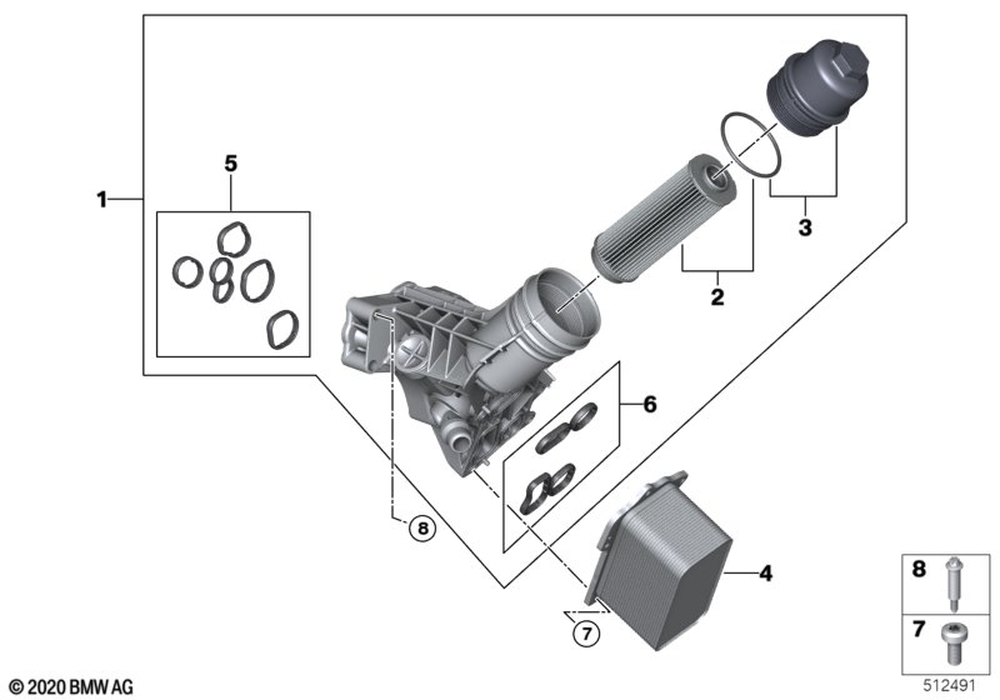 2018-2025 BMW Oil Filter Housing 11428488578 | Retail Performance Auto ...