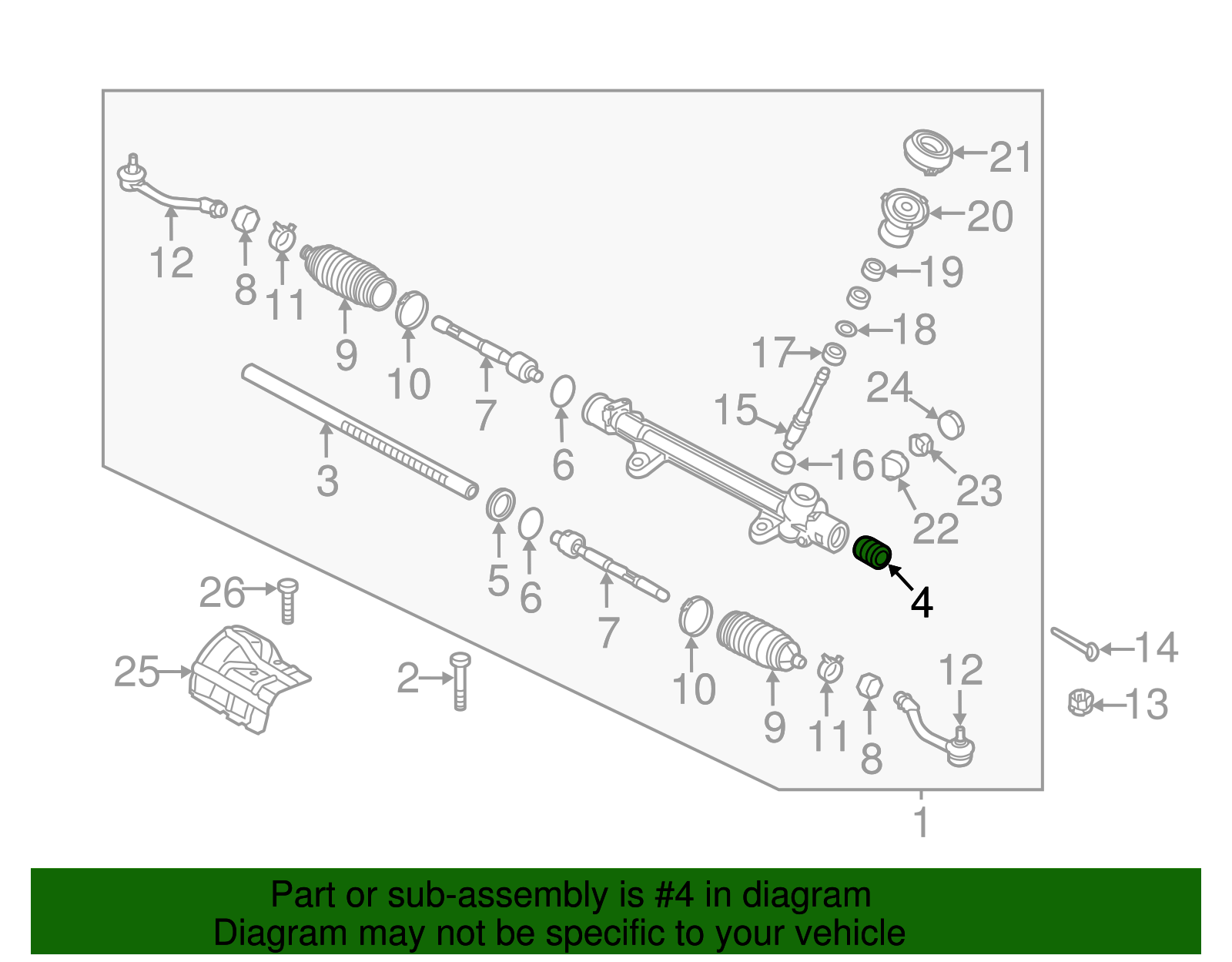 2012-2019 Kia Rack Bushing 56521-2K000 | Retail Performance Auto Parts