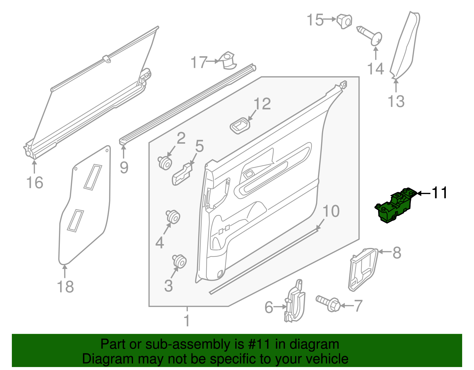 93580-A9000 - Window Switch 2015-2019 Kia Sedona | Kia.Parts Store