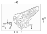 2017-2021 Cadillac XT5 Passenger Side Headlamp 84826666 | TascaParts.com