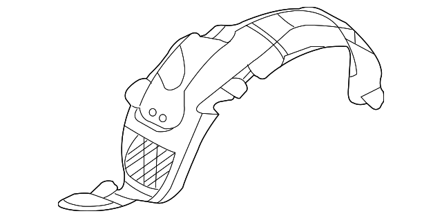 86811-2G500 - Fender Liner 2009-2010 Kia Optima | Kia.Parts Store