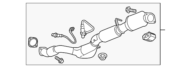 22743543 - Front Exhaust Pipe 2014-2019 Cadillac XTS | Chevrolet Parts ...